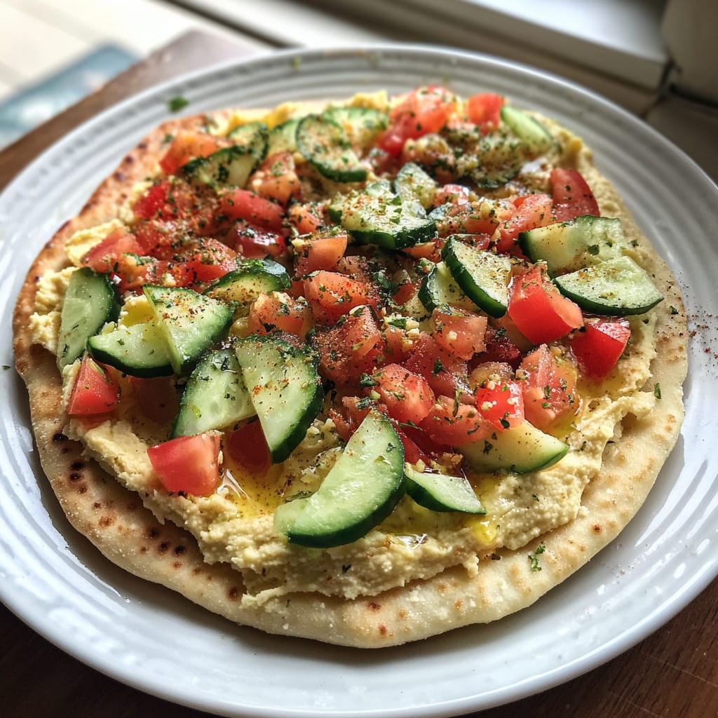 Wholesome Mediterranean Chickpea Flatbread: The Perfect Easy Lunch Idea